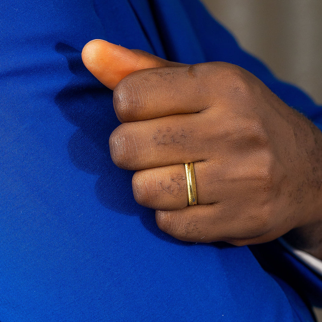 Ace 18Karat Yellow Gold Wedding Band – Saint Tracy