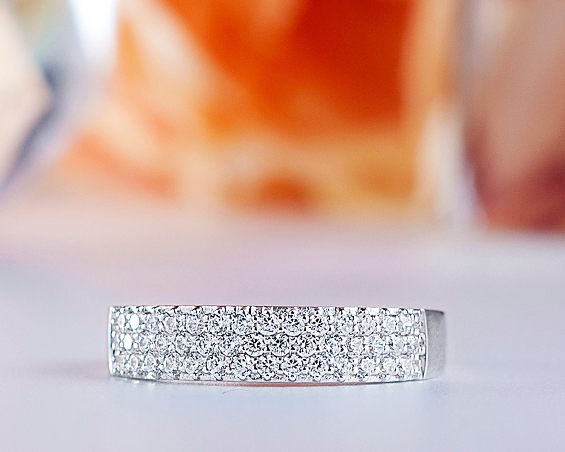 Carson 18Karat White Gold Wedding Band/ Ghana – Saint Tracy