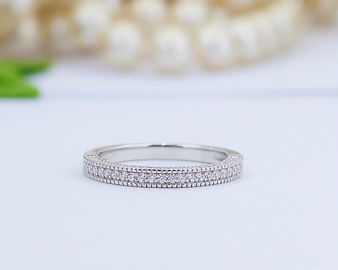 Drip Sterling Silver Wedding Band – Saint Tracy