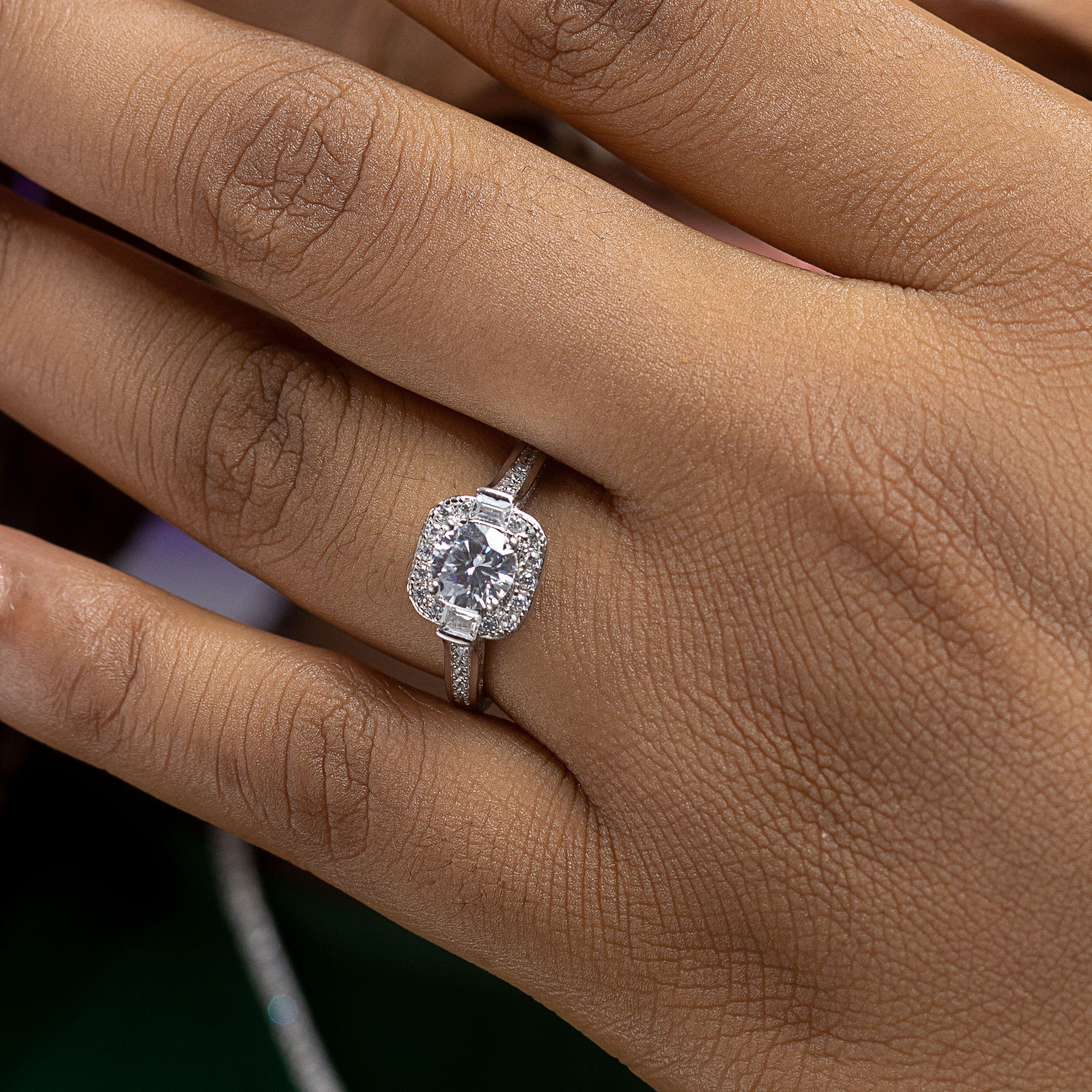 Frank Sterling Silver Engagement Ring – Saint Tracy