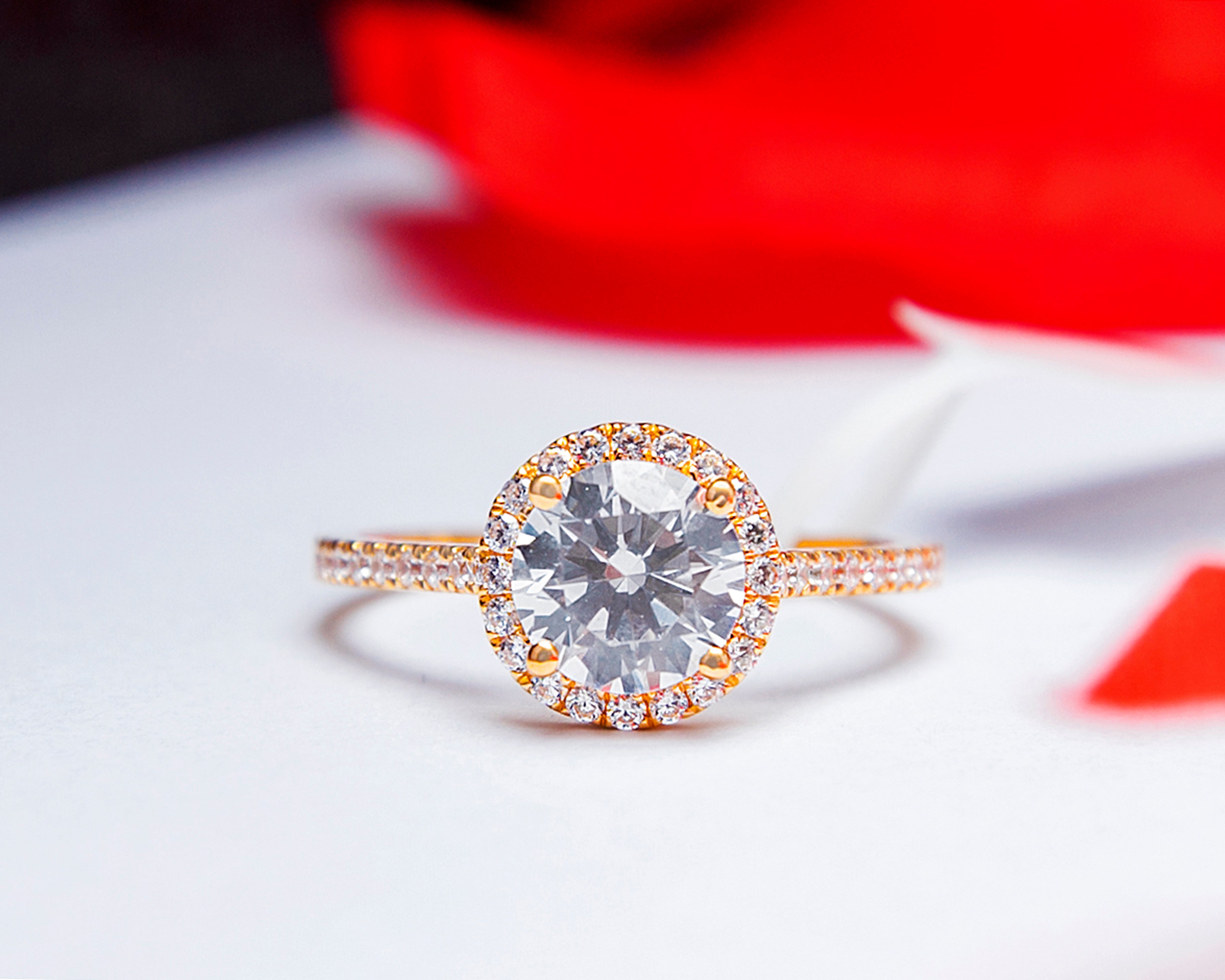 Emma 18Karat Yellow Gold Engagement Ring/ Ghana – Saint Tracy