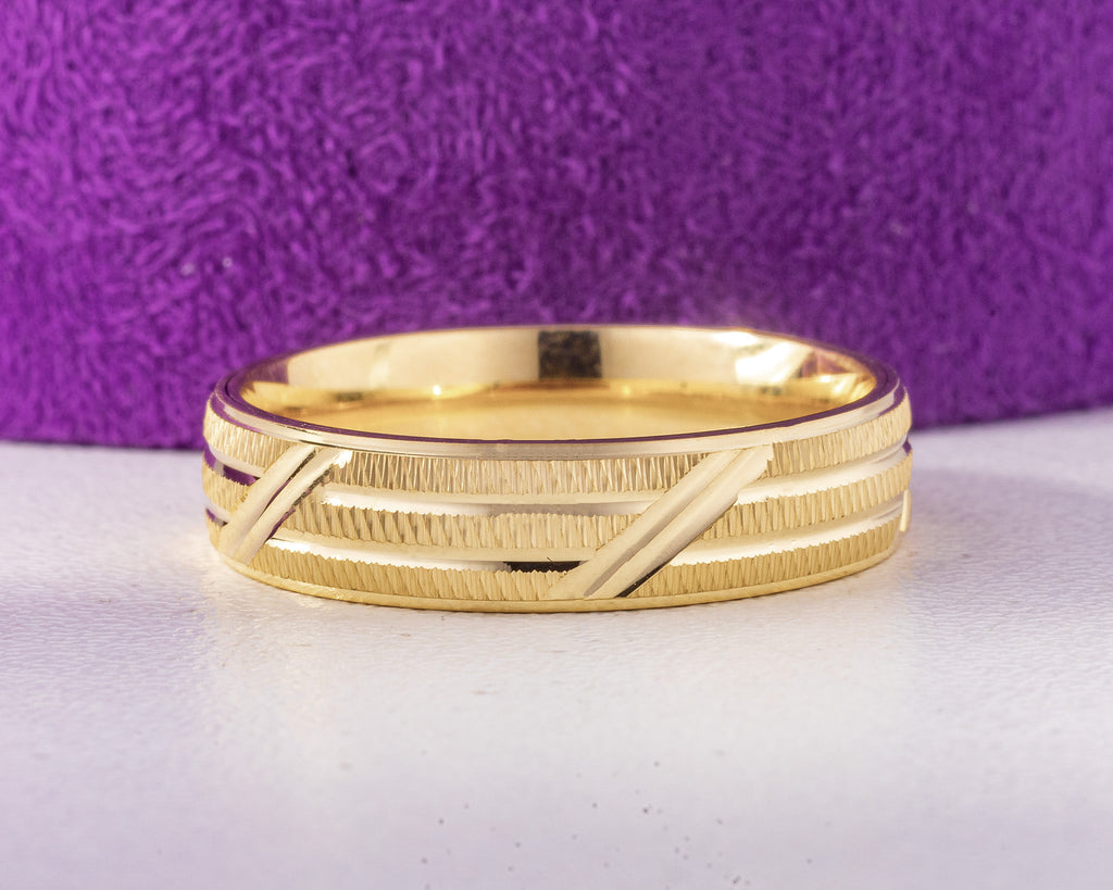 Kenzo 18Karat Yellow Gold Wedding Band – Saint Tracy