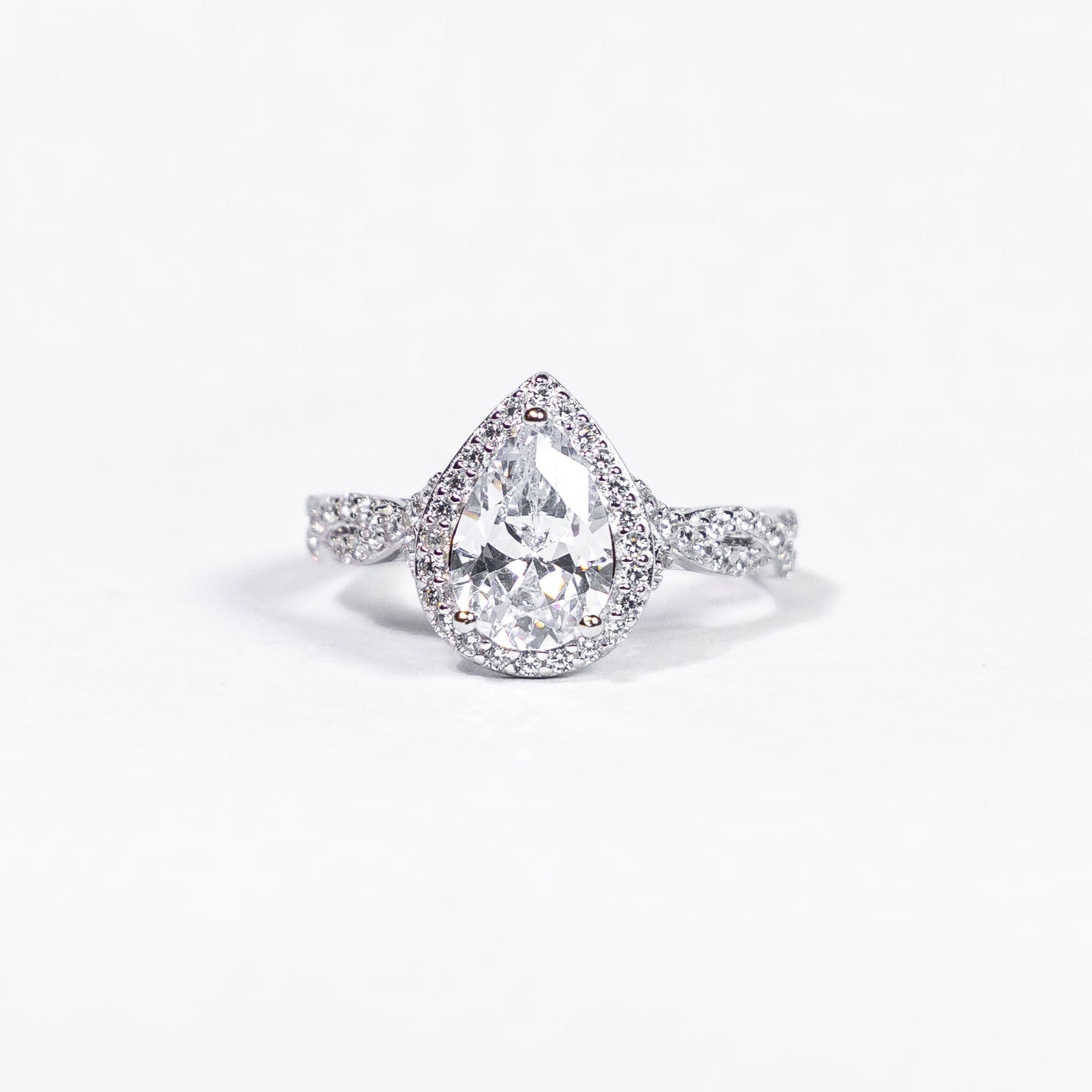 Kiara Sterling Silver Engagement Ring – Saint Tracy