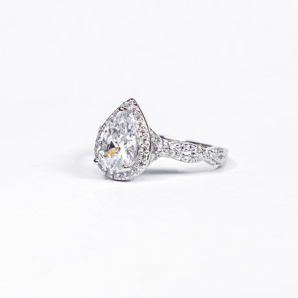 Kiara Sterling Silver Engagement Ring – Saint Tracy