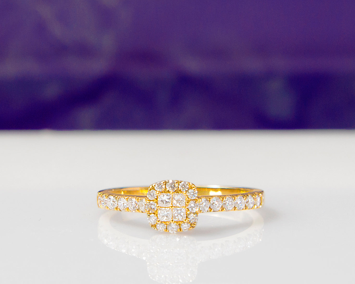 Laurel 18Karat Yellow Gold Diamond Engagement Ring/ Ghana – Saint Tracy