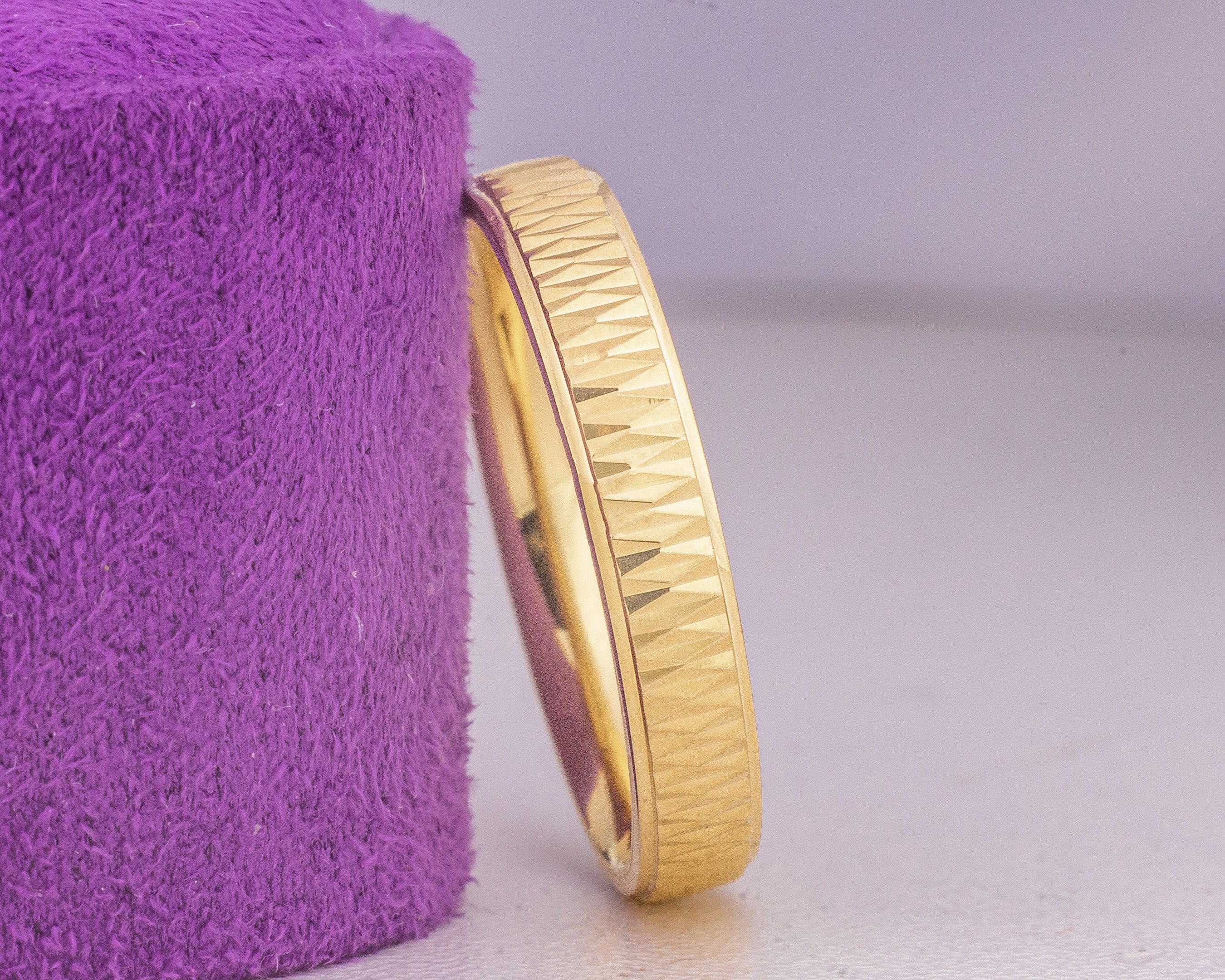 Marcel 18karat Yellow Gold Wedding Band Ghana Saint Tracy