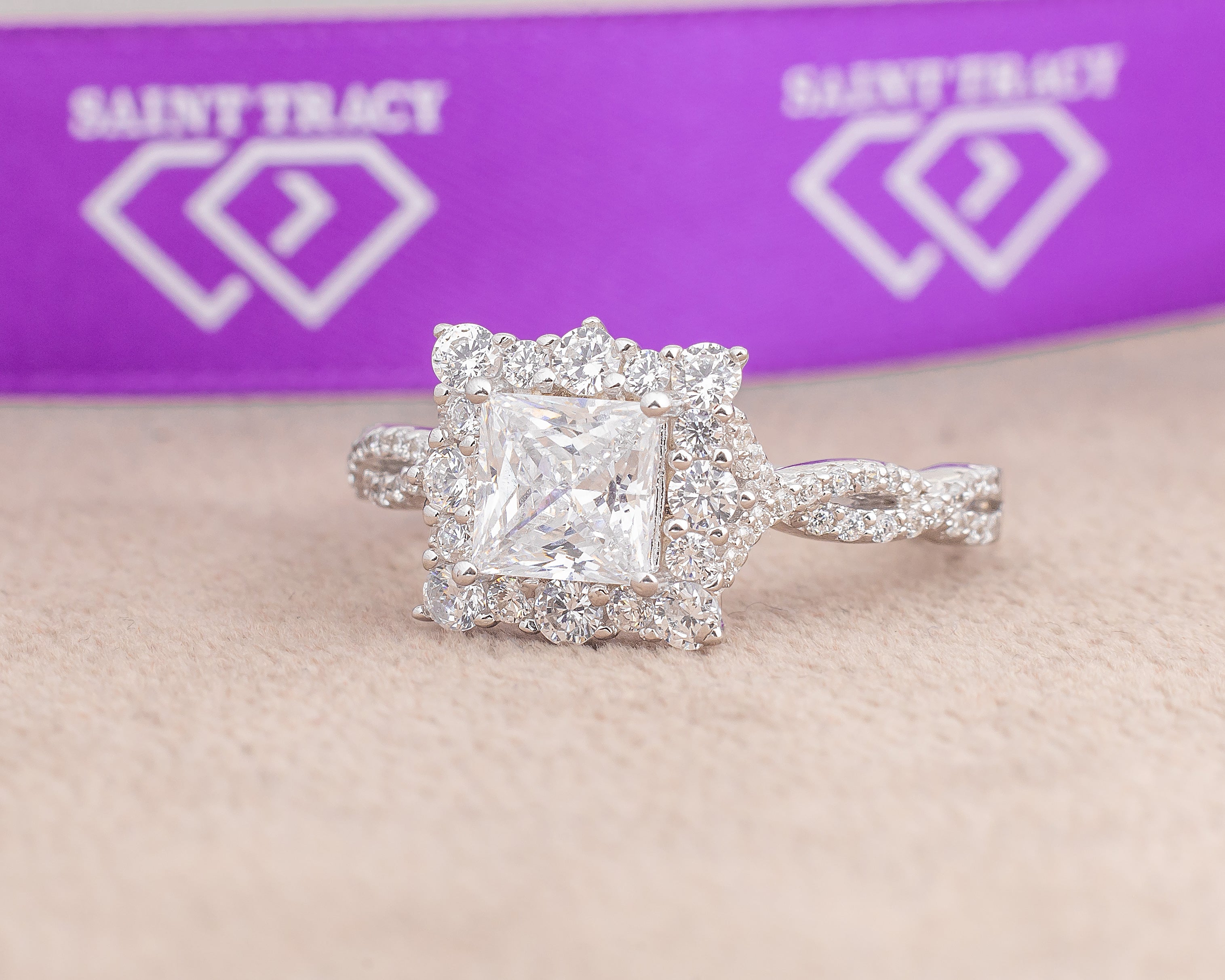 Marie Sterling Silver Engagement Ring – Saint Tracy