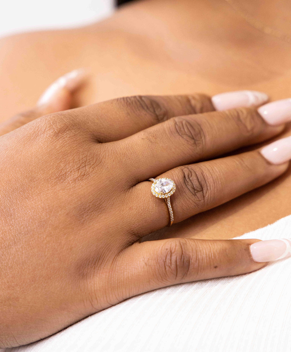 Norah 18Karat Yellow Gold Engagement Ring/ Ghana – Saint Tracy