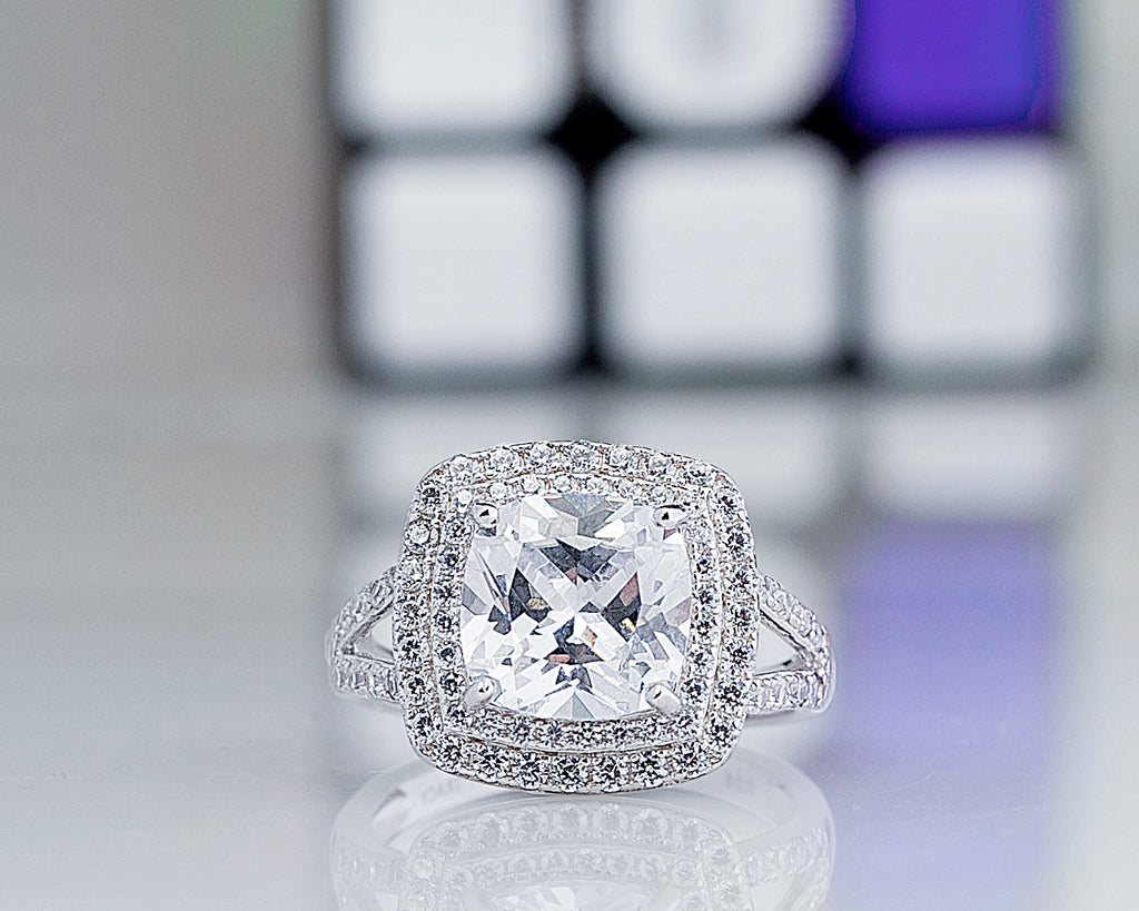 Bridget Sterling Silver Engagement Ring – Saint Tracy