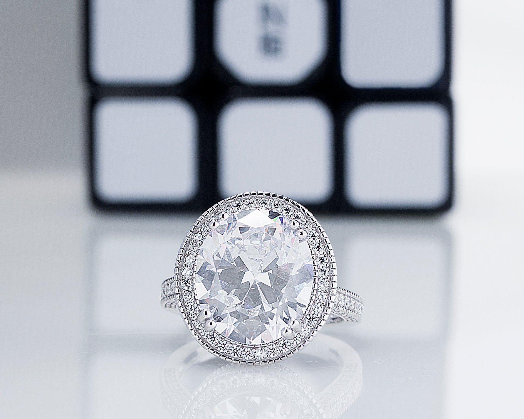 Drip Oval Sterling Silver Engagement Ring – Saint Tracy