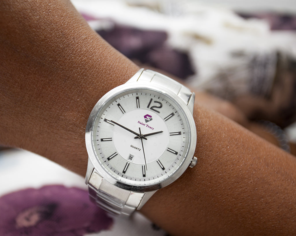 Bond Silver Chain Wrist Watch – Saint Tracy