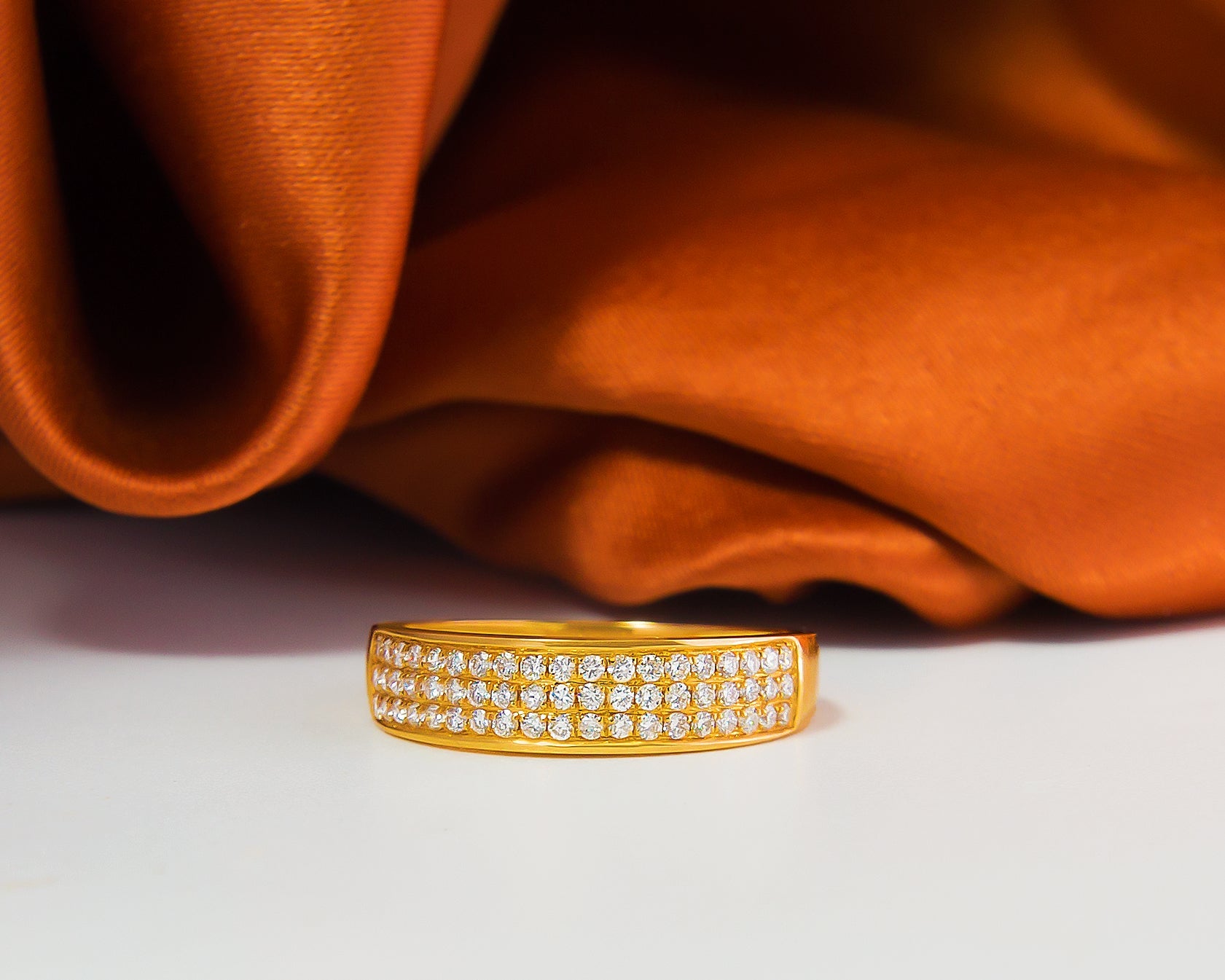 Judy 18Karat Yellow Gold Diamond Wedding Ring – Saint Tracy