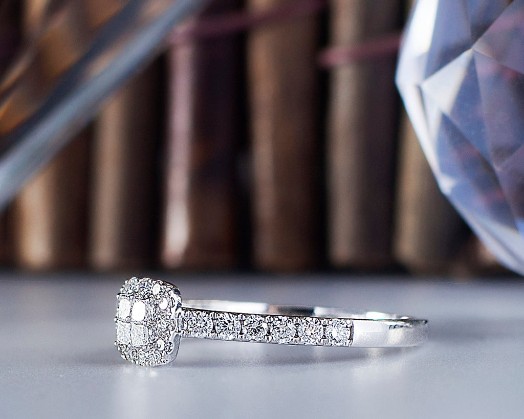 Laurel 18Karat White Gold Diamond Engagement Ring – Saint Tracy