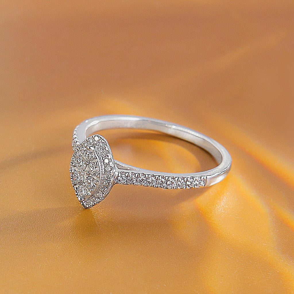 Matilda 18Karat White Gold Diamond Engagement Ring – Saint Tracy