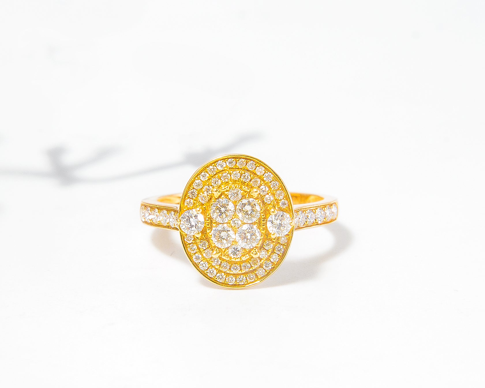 Omawunmi 18Karat Yellow Gold Diamond Engagement Ring – Saint Tracy